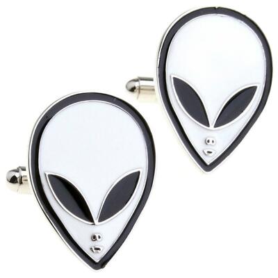 Alien Head Fashion Novelty Cuff Links UFO Space Series with Gift Box | eBay