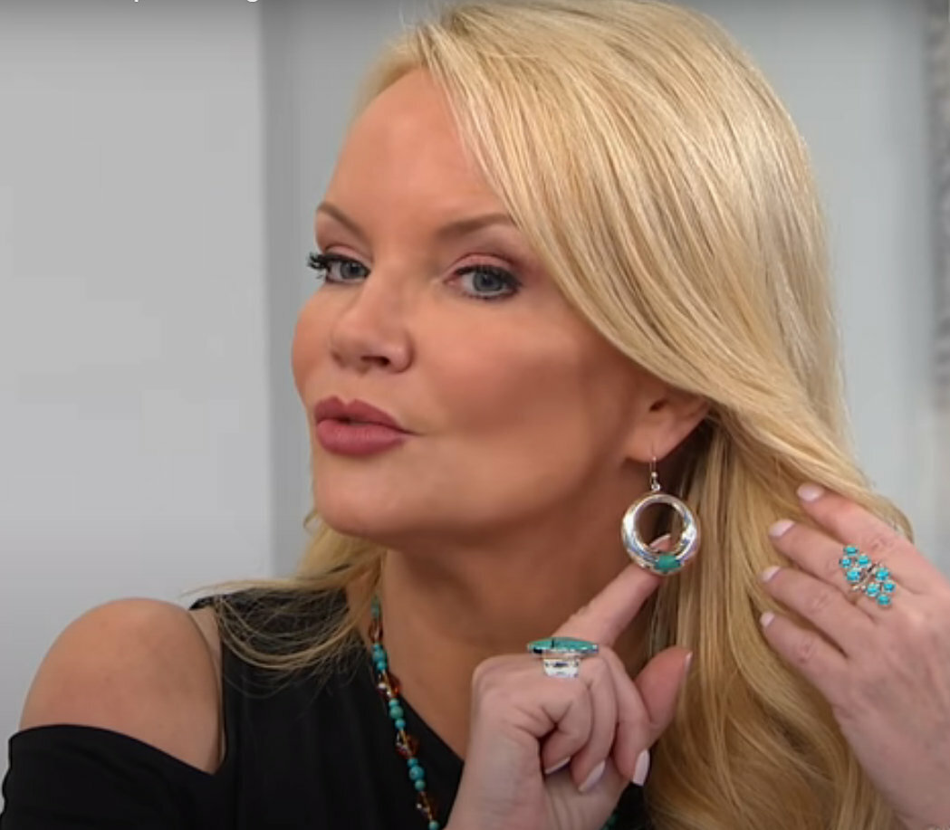 Jay King Santa Rita Turquoise Circle Drop Sterling Silver Earrings NWT ...