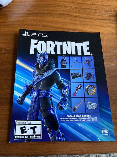 PS5 Exclusive Fortnite Cobalt Star Bundle Code + 1000 V Bucks ...
