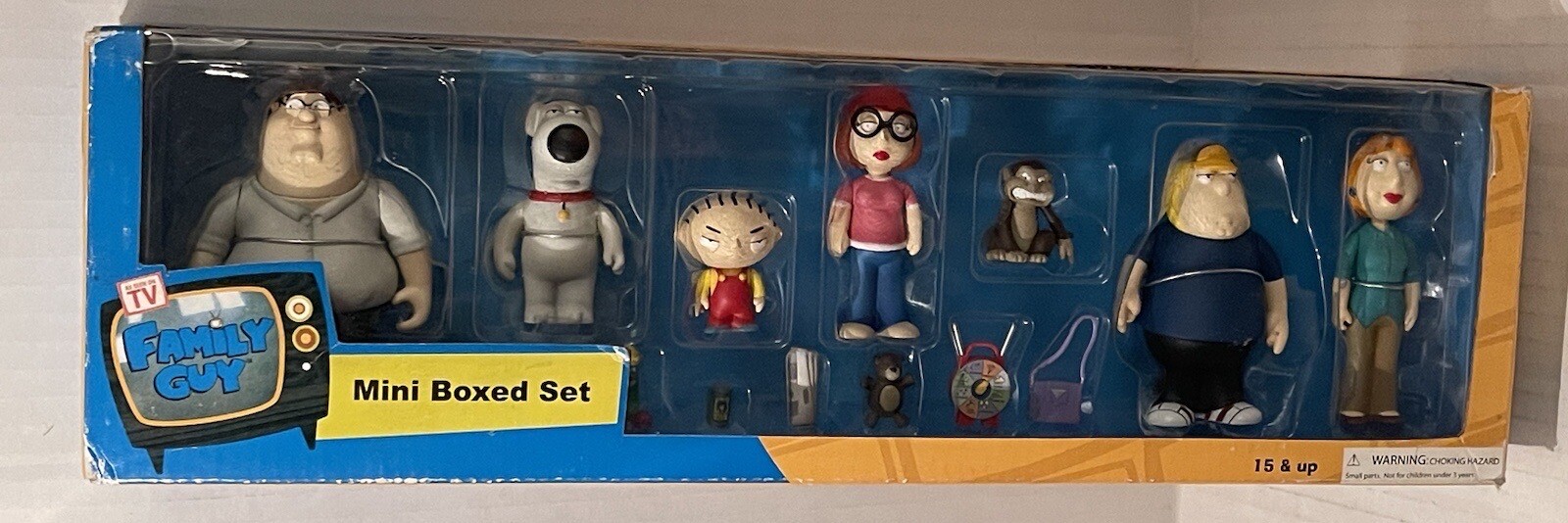 2006 Family Guy Mini Boxed Set~ 7 Mini Figures and Accessories | eBay