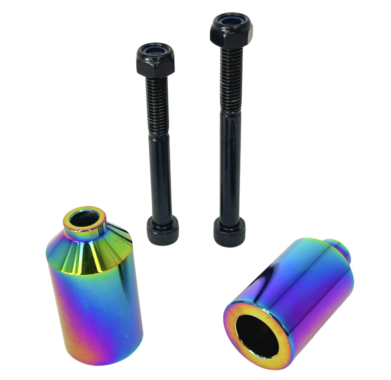 Blunt Stunt-Scooter grind Pegs Alu Chrome Trottinette Freestyle Roller ...