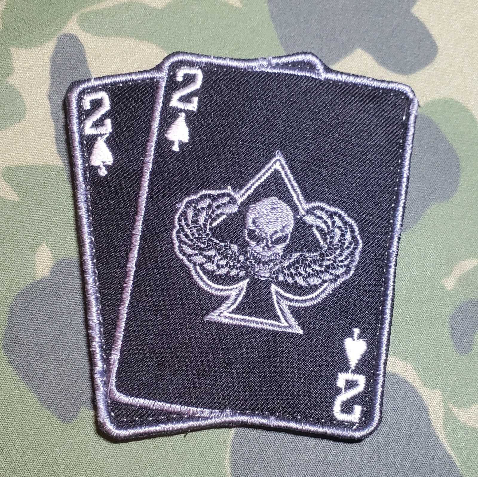 Airborne Deuce of Spades Skull Theater Made OEF Afghanistan Patch | eBay