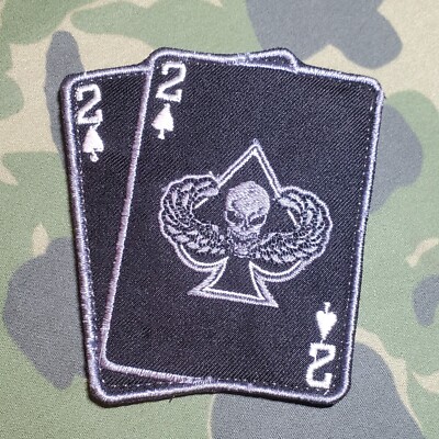 Airborne Deuce of Spades Skull Theater Made OEF Afghanistan Patch | eBay