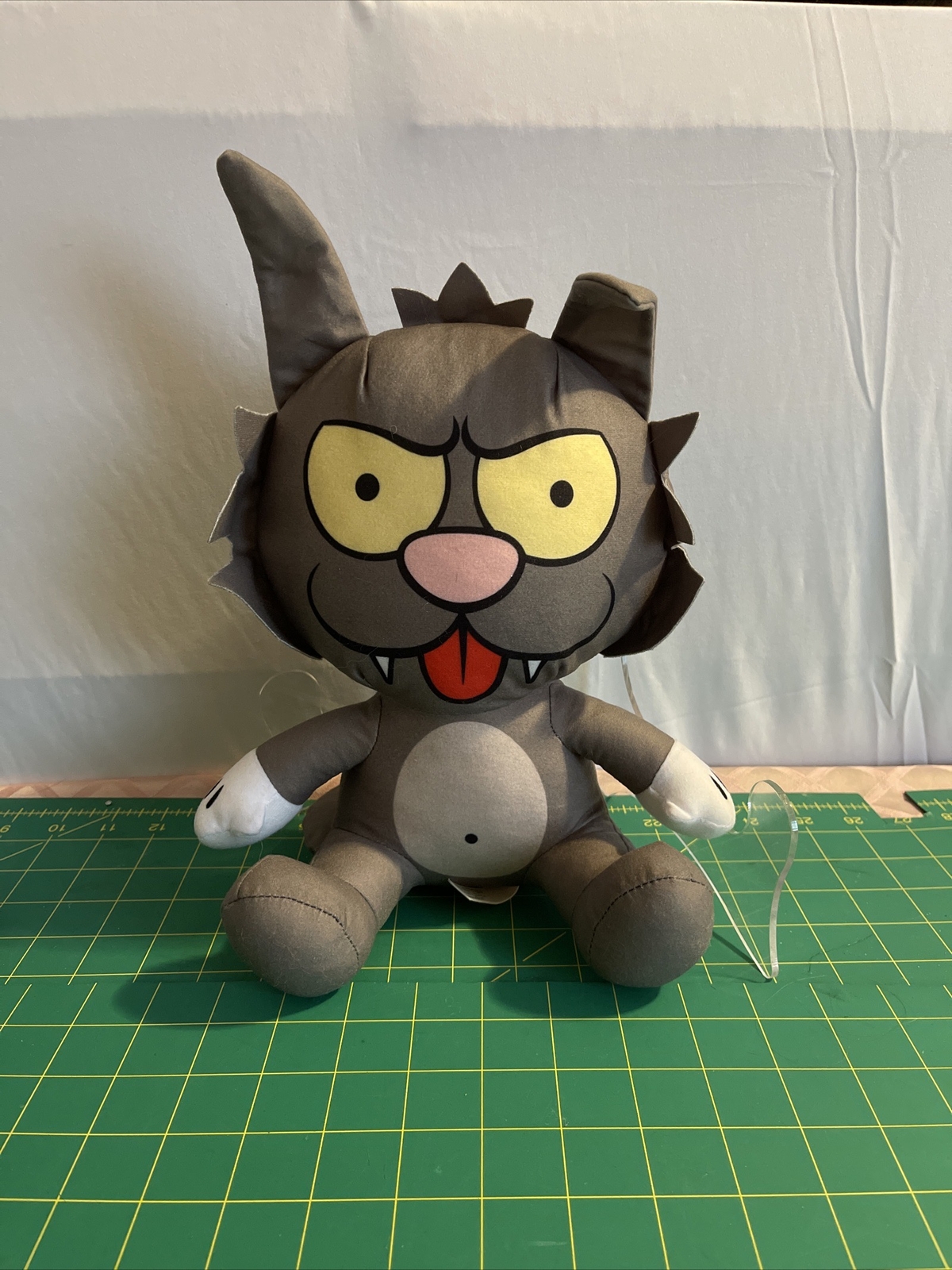 The Simpsons Scratchy The Cat Gray Plush Soft Toy Stuffed Toy Factory ...