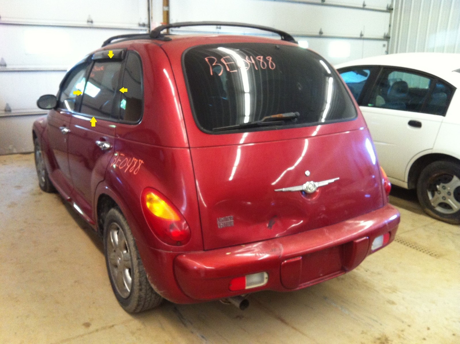01-10 CHRYSLER PT CRUISER DRIVER LEFT PRIVACY TINT REAR DOOR GLASS ...