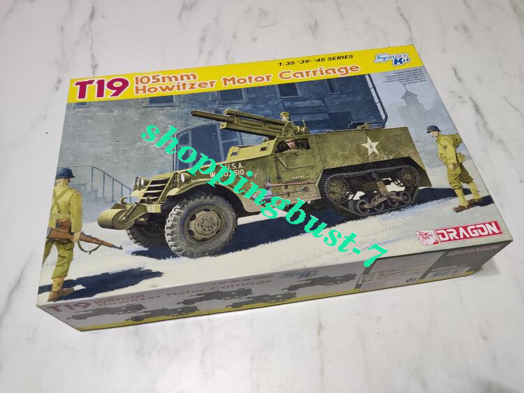 DRAGON 1/35 6496 T19 105mm Howitzer Motor Carriage Model Kit ...