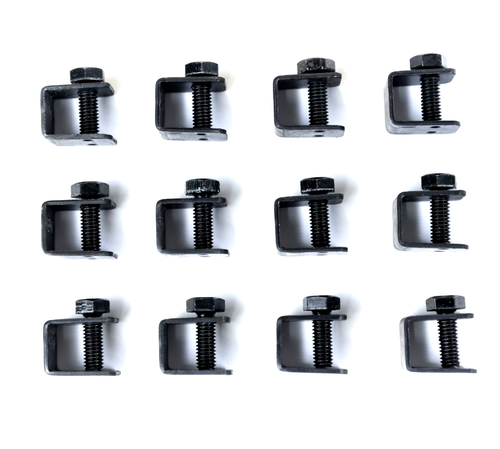 Mudflap Clamps Black C / U Clamp Universal Mud Flaps Fitting Fixings ...