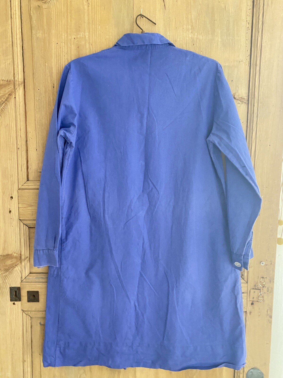 Vintage French INDIGO WORK WEAR long JACKET cotton c1950 | eBay