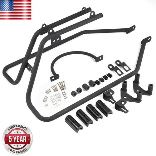 Saddlebag Black Conversion Brackets Mount Kit For 2004-2014 Harley ...