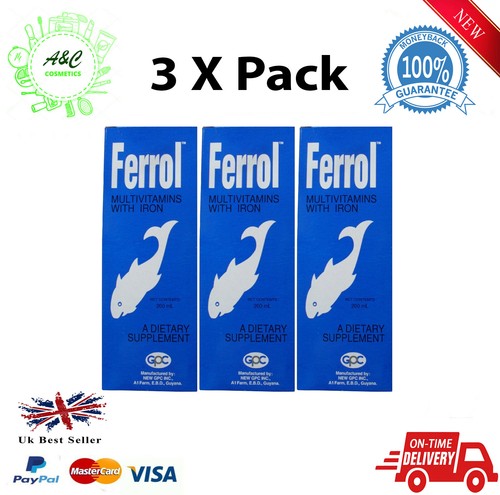 Ferrol Multivitamines With Iron A Dietary Supplement 200ml ( 3 X Pack ...