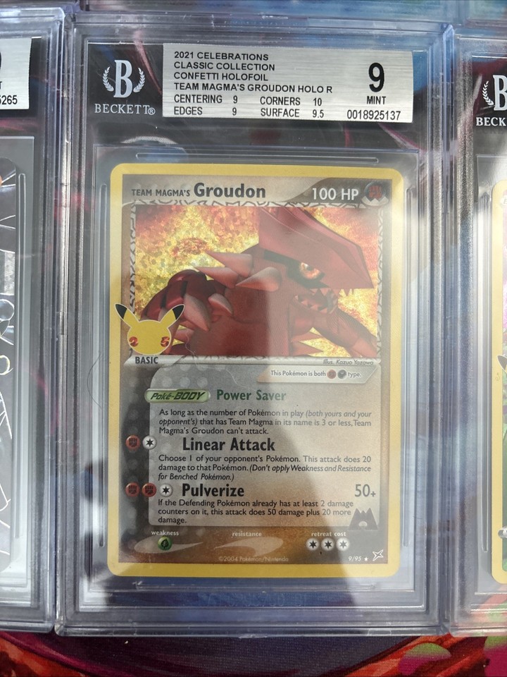 Pokémon 10x Graded Slab Lot All Celebrations 25th Anniversary Beckett ...