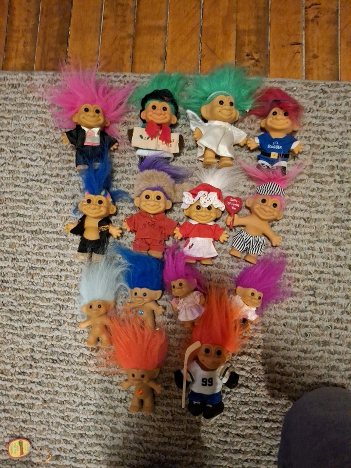 Vintage Russ Troll Doll Lot Of 14 Trolls | eBay