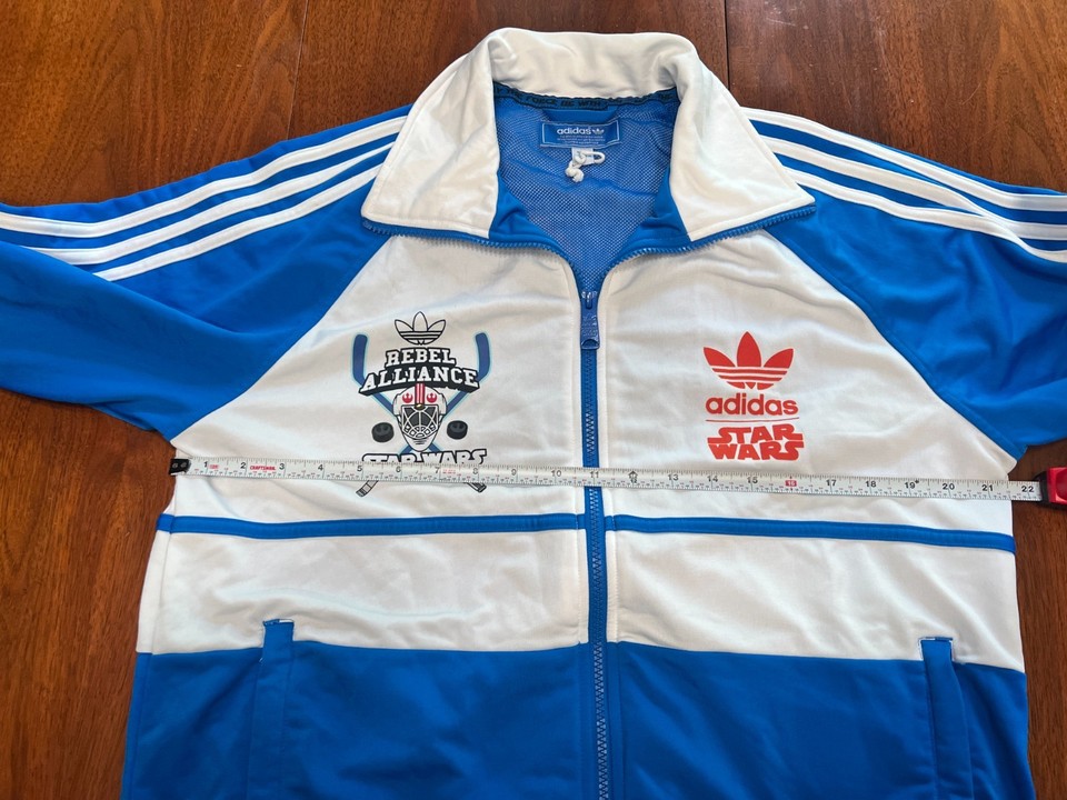 Adidas Star Wars Firebird Jacket Skywalker Track Top Hockey Large | eBay