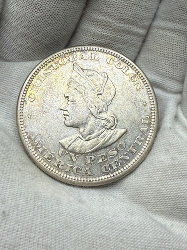 1904-CAM El Salvador 1 Peso Large Silver Coin Higher Grade Nice Eye ...