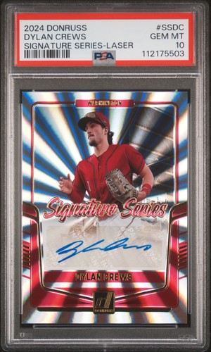 2024 Panini Donruss Signature Series Dylan Crews #SSDC Laser PSA 10 POP ...