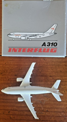 INTERFLUG. AIRBUS A310 . Schabak # 923/110 Scale 1:600 Diecast Model ...