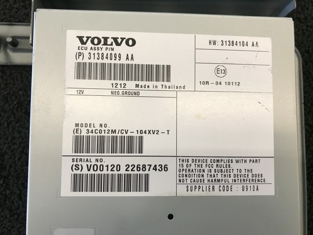 2013 Volvo S60 Premium Performance 12 Speaker Audio Radio Stereo Amp Amplifier for sale online ...