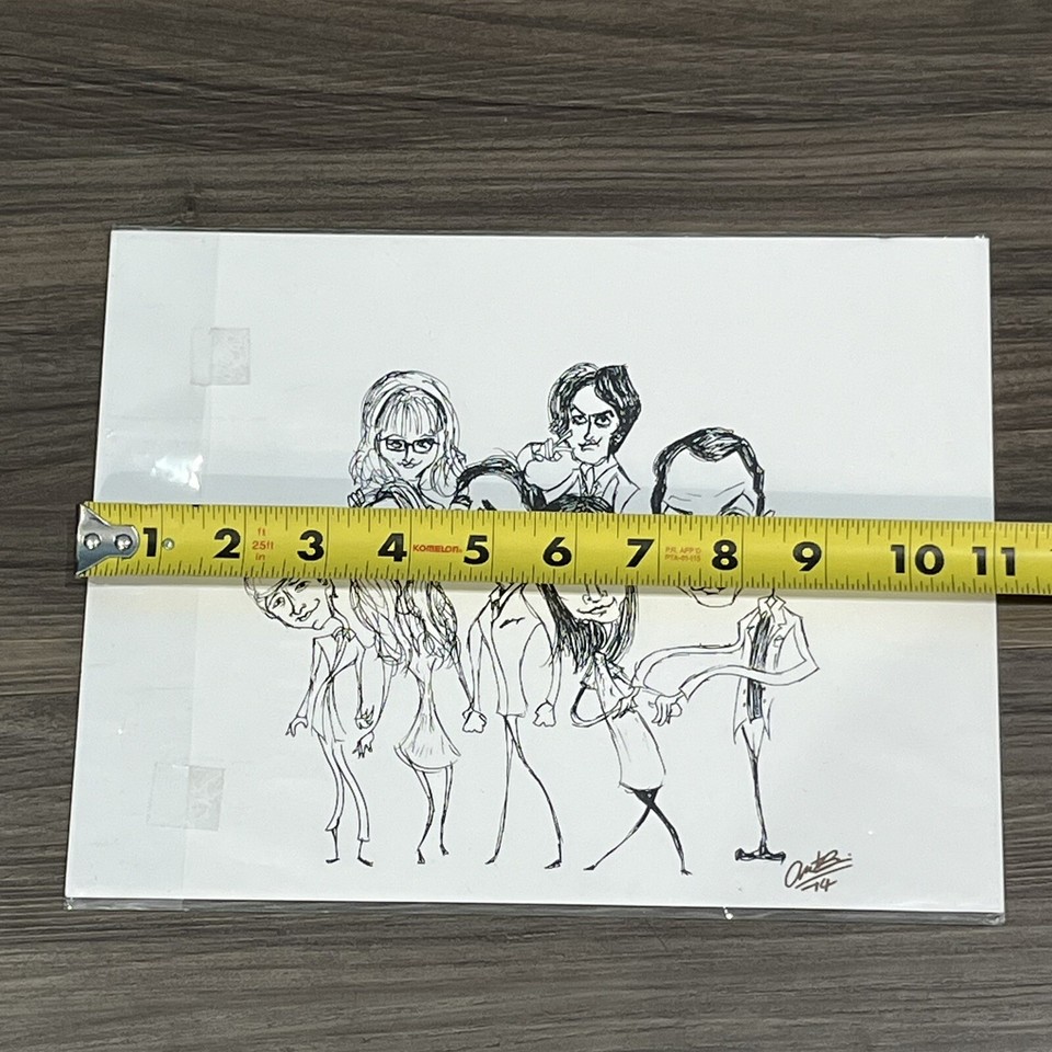 Big Bang Theory Television Show Cast Fan Art Caricature Paper Print 11 ...