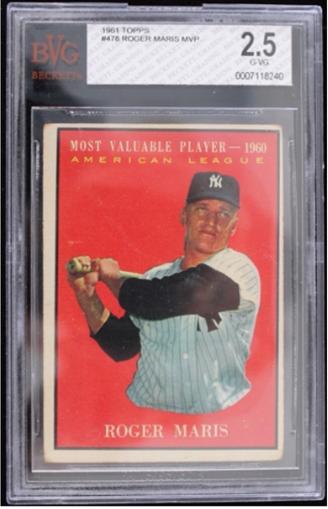 1961 Topps - Most Valuable Players #478 Roger Maris for sale online | eBay