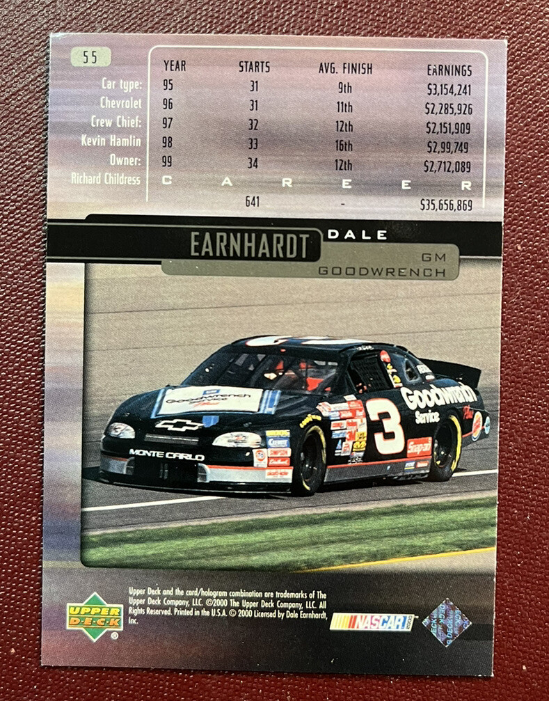 2000 Upper Deck - #55 Dale Earnhardt for sale online | eBay