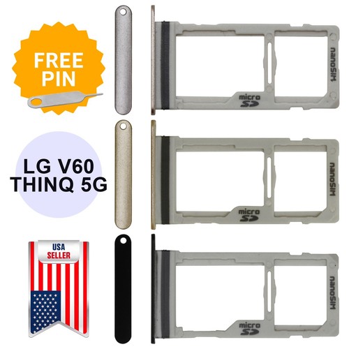 MicroSD SIM Card Tray Holder Slot Replacement For LG V60 ThinQ 5G LM ...