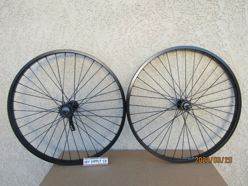 NEW 26'' X 2.125 HEAVY DUTY SPOKES BLACK ALUMINUM CRUISER BICYCLE RIM ...