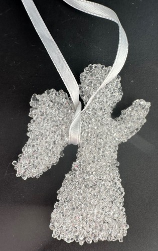 Blown Spun Glass Angel Ornament | eBay