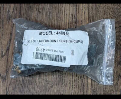 Blanco 440851 : Set of 10 Undermount Clips For Silgranit Sinks Mounting ...