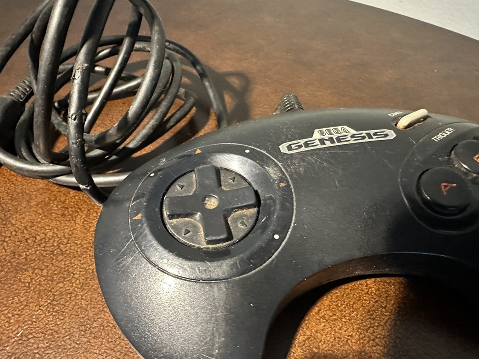Red Button Sega Genesis Controller 3 Button Authentic Original Model ...