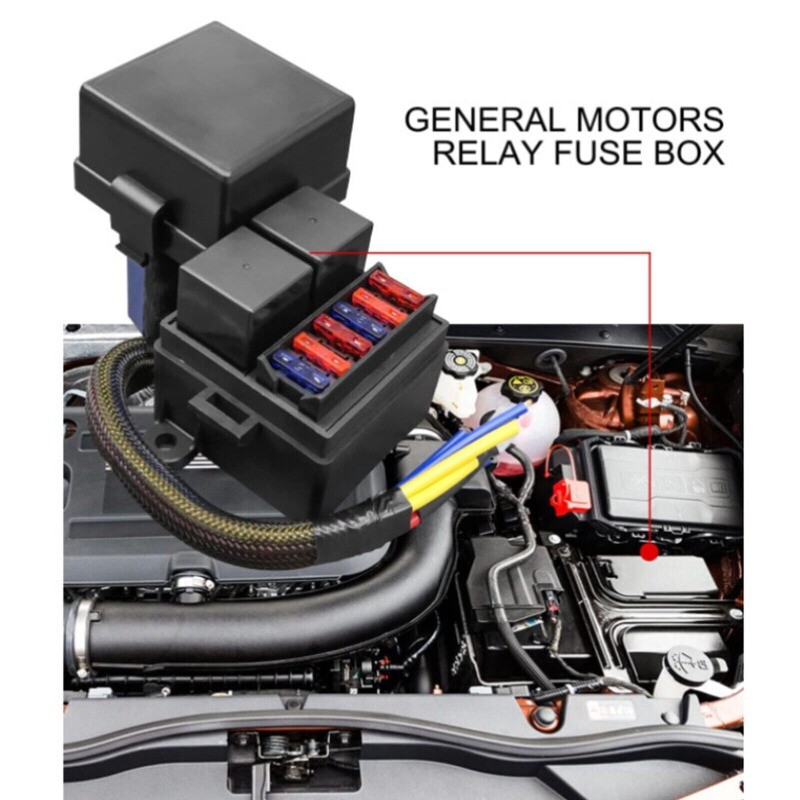 4-Pin 80A Relay&Fuse Kits Fit 12V Automotive Marine Pre-Wired Fuse ...
