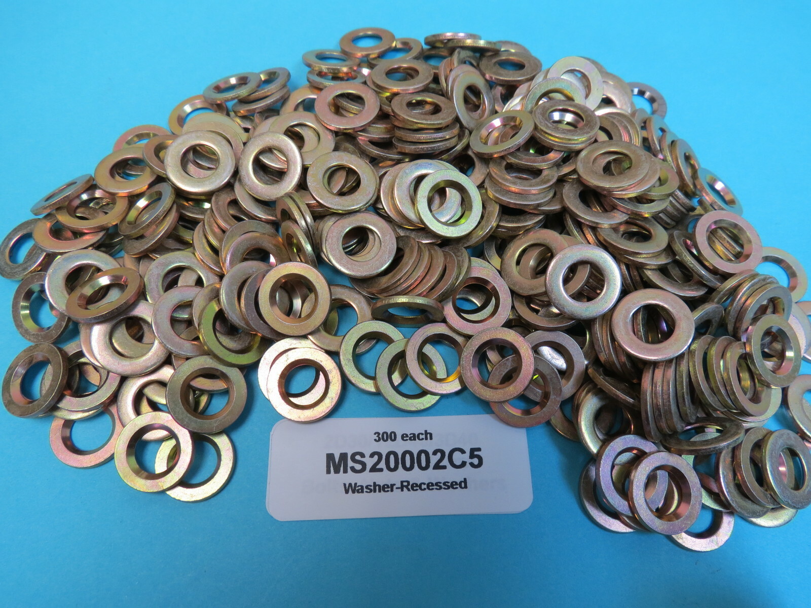(300) MS20002C5 Washers 5/16” Recessed Military Standards Aircraft ...