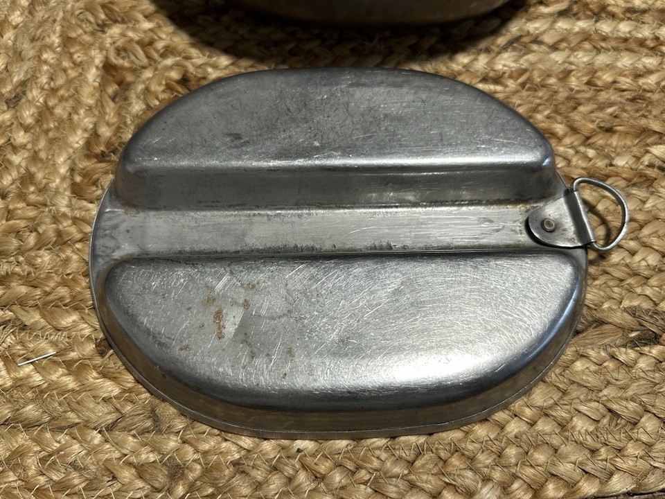 Vintage BSA Boy Scouts Aluminum Canteen & Mess Kit Set w/ Handle 1940s ...