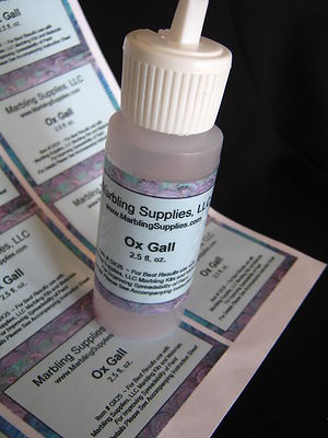 Ox Gall Liquid Paint Surfactant Dispersant Marbling Supplies Marbled ...