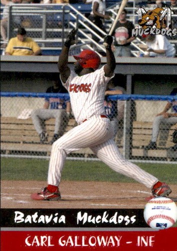 2004 Batavia Muckdogs Team Issue #18 Carl Galloway Carlsbad California ...