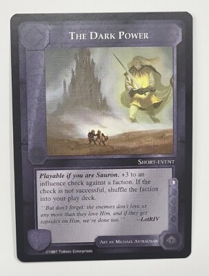 MIDDLE-EARTH CCG MECCG THE DARK POWER AGAINST THE SHADOW ATS UNCOMMON ...