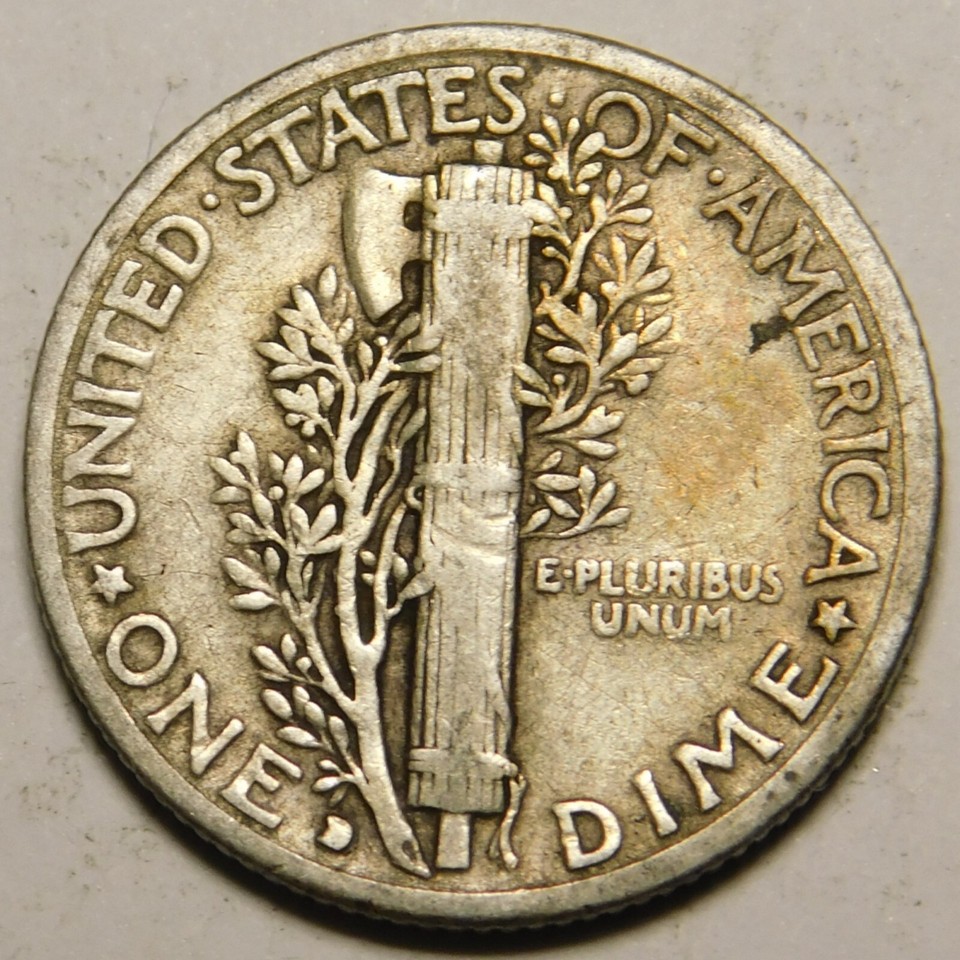 1929 D Mercury Dime "Actual Coin Pictured-Not Cleaned, Polished or ...