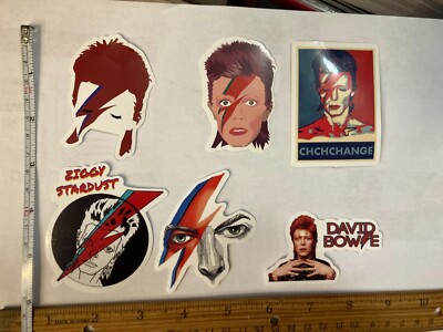 David Bowie Artist Lot of 6 High Quality Vinyl Sticker Stickers ...