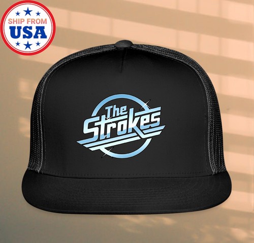 The Strokes Black Trucker Hat Cap Adult Size | eBay
