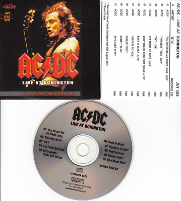 AC/DC ACDC LIVE AT DONINGTON VCD MUSIC VIDEOS VIDEO CD | eBay