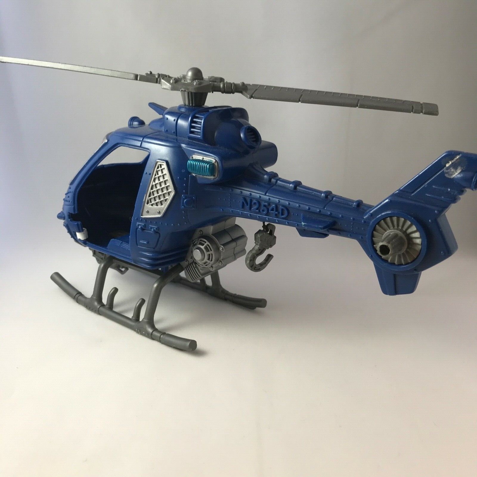 Rare Chap Mei Police Force Blue Helicopter Vehicle With Extendable Hook ...