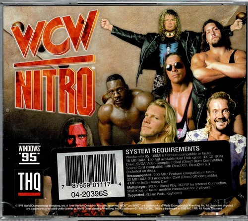 WCW Nitro Pc Brand New 50 WCW NWO Professional Wrestlers Multiplayer ...