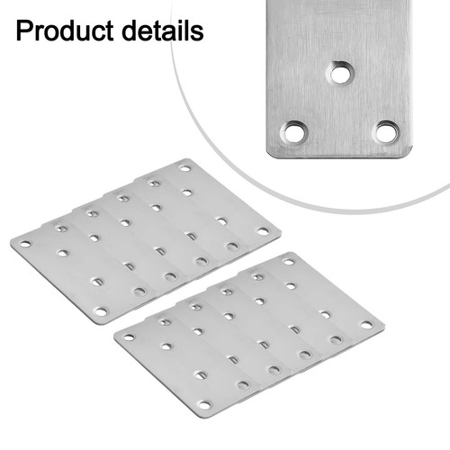 Heavy Duty Rustproof Flat Joining Plates 10pcs Stainless Steel Brackets ...