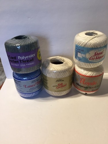 6 Assorted Crochet Threads Closeouts | eBay