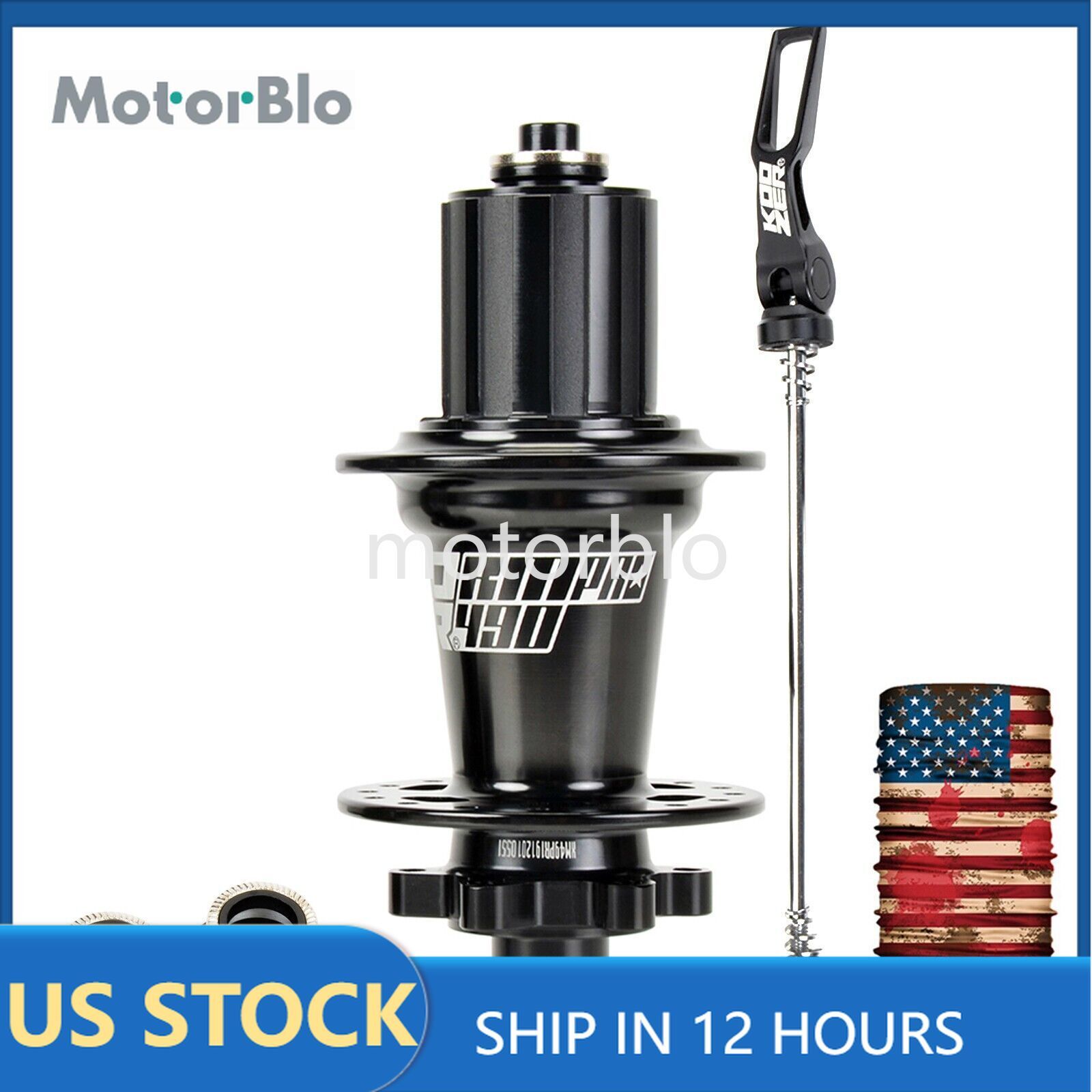 KOOZER XM490 Pro MTB Rear Hub 28H Disc 6-Bolts QR 10x135mm HG for ...