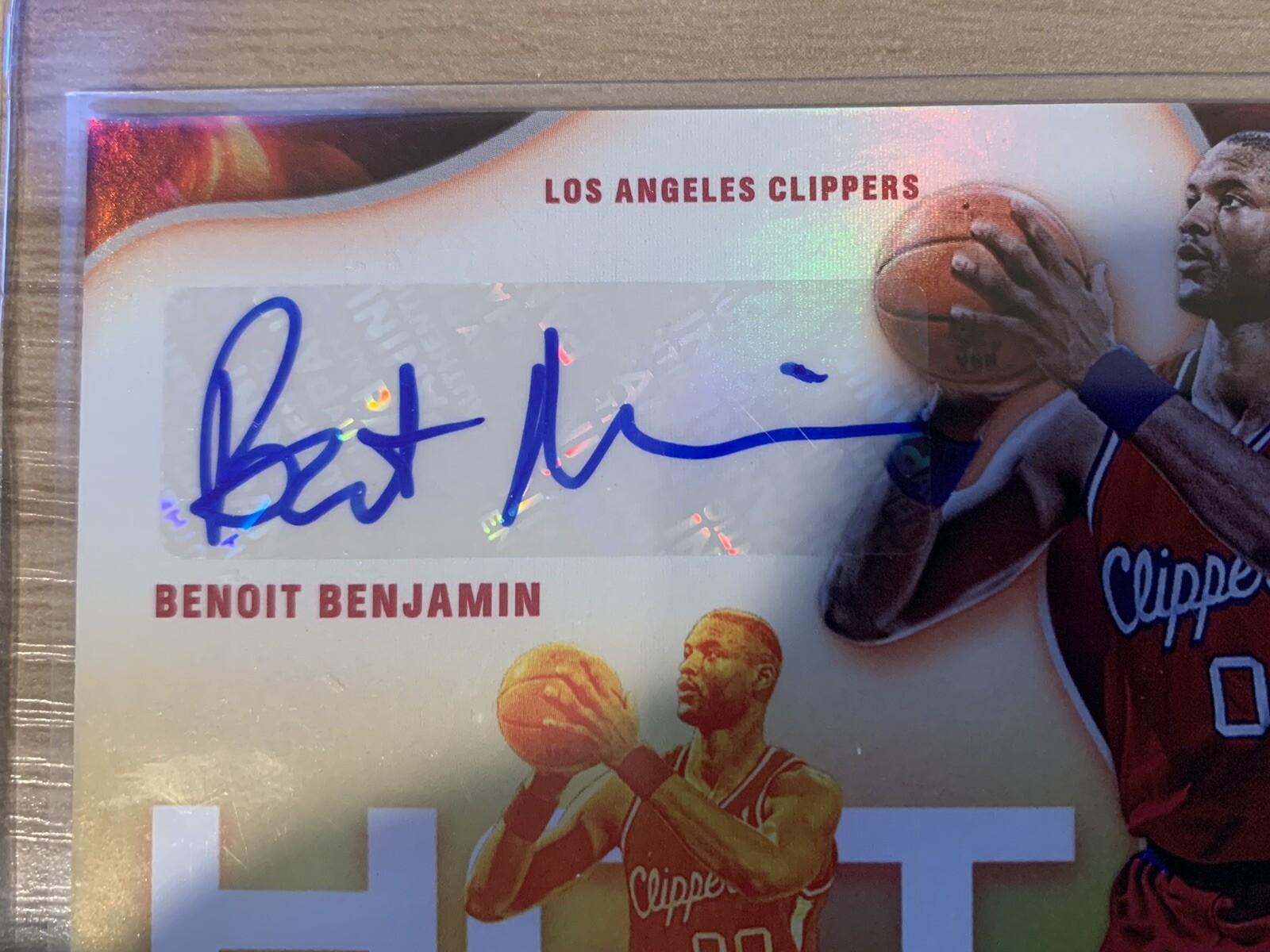Benoit Benjamin AUTO 2021-22 Panini NBA Hoops Hot Signatures LosAngeles ...