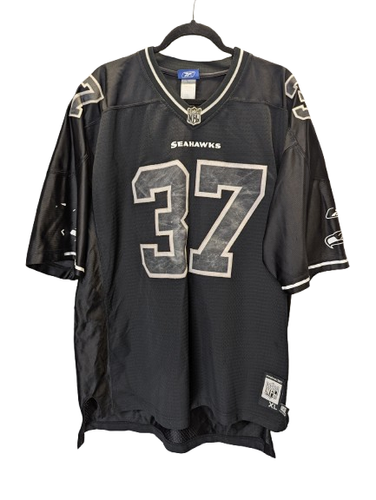 Official Reebok Mens Black Seattle Seahawks Shaun Alexander #37 NFL ...