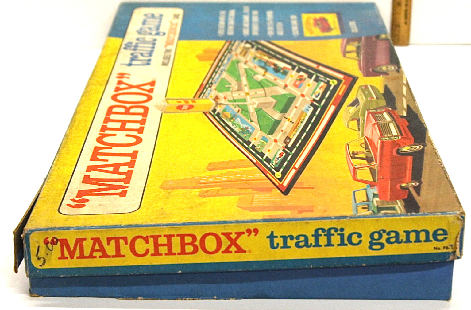 Vintage 1968 Matchbox Traffic Game w/ Gameboard Traffic Signal Cards ...