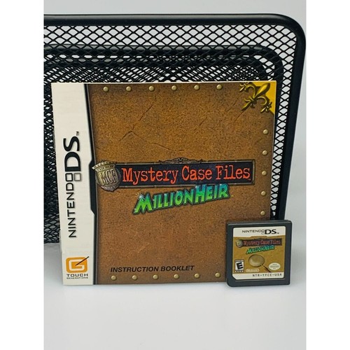 Mystery Case Files MillionHeir Nintendo DS Game with Instruction ...