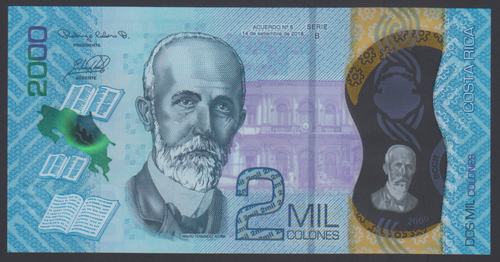 Costa Rica 2000 Colones 2018 UNC P. 281, Banknote, Uncirculated | eBay