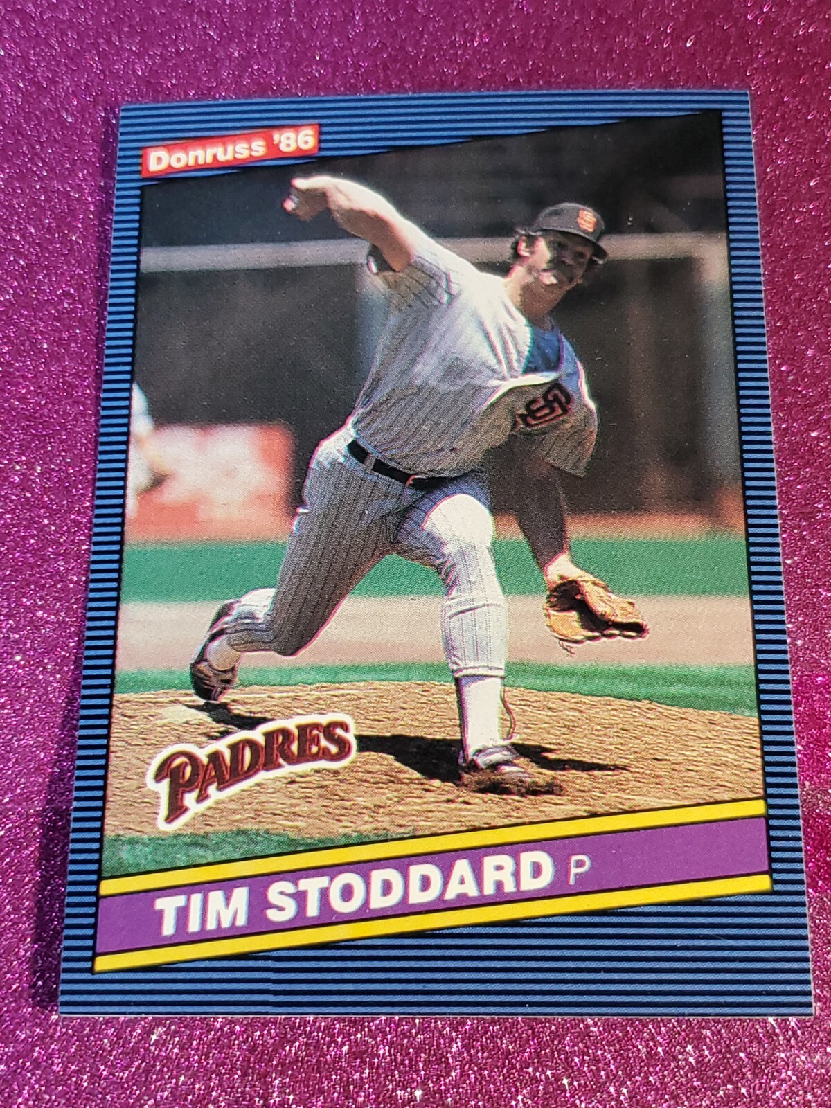 1986 Donruss Tim Stoddard San Diego Padres #406 Cubs Orioles | eBay